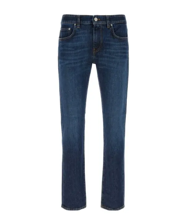 PT TORINO Faded Effect Logo Patch Jeans - No