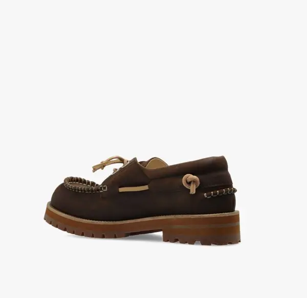 Moschino Whipstitch Lug-sole Boat Shoes