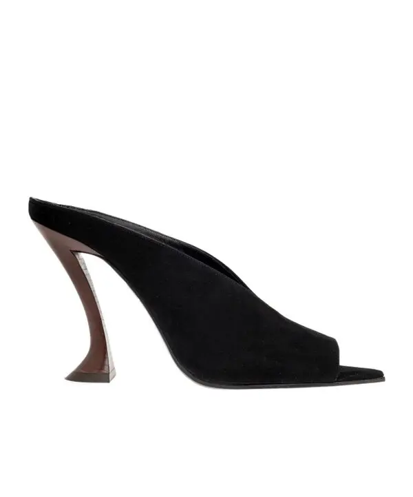LANVIN Midnight Step" Peep-toe Mules