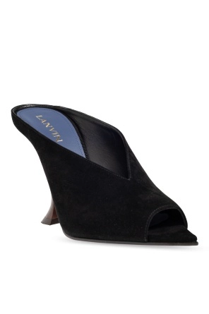 LANVIN Midnight Step" Peep-toe Mules
