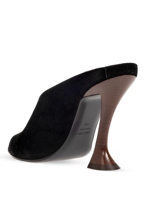 LANVIN Midnight Step" Peep-toe Mules
