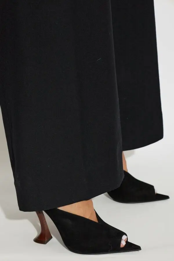 LANVIN Midnight Step" Peep-toe Mules