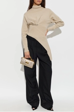 LANVIN Midnight Step" Peep-toe Mules