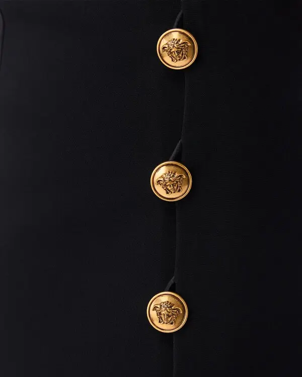 Versace Stretch Viscose Cady Mini Dress