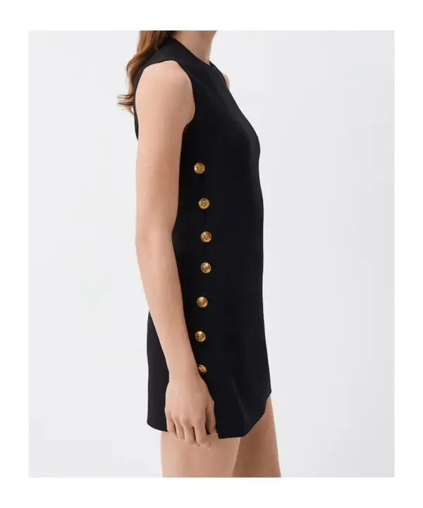 Versace Stretch Viscose Cady Mini Dress