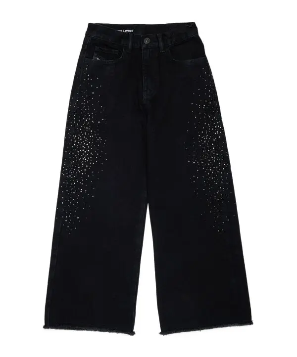 DIESEL® Embellished Raw-cut Jeans