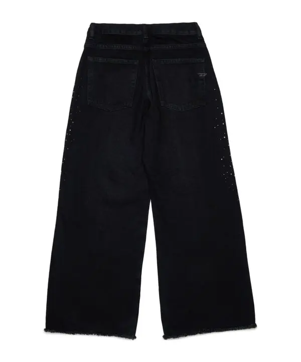 DIESEL® Embellished Raw-cut Jeans