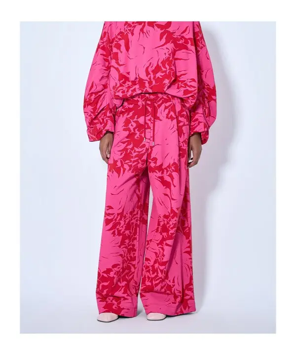 Dries Van Noten Floral Loose Trousers