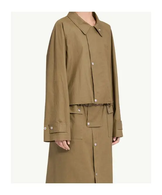MAISON MARGIELA Cropped Coated Trench Jacket