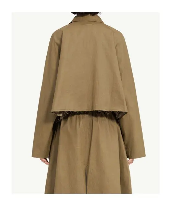 MAISON MARGIELA Cropped Coated Trench Jacket