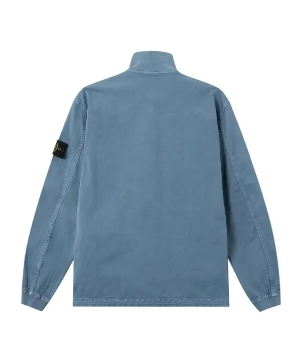 Stone Island Logo-patch Zip-up Shirt Jacket