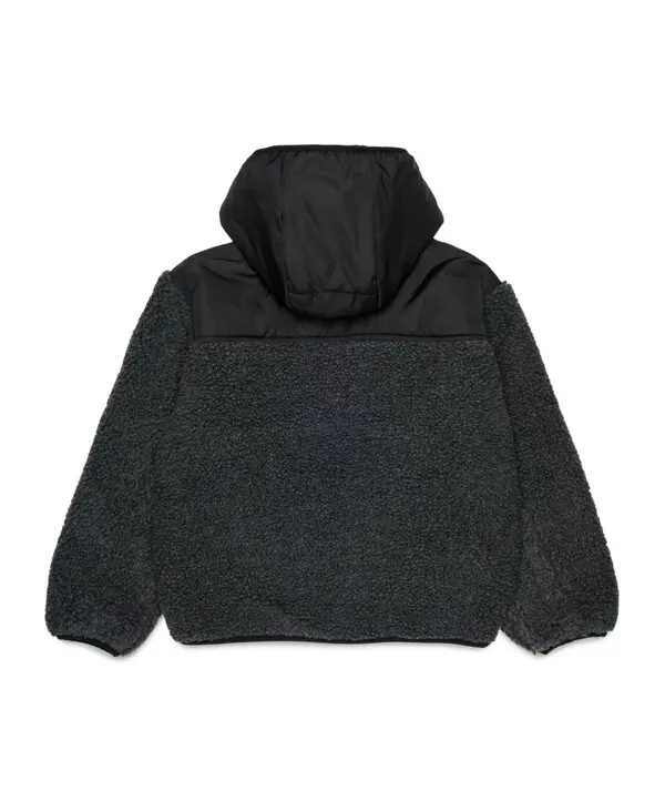 DIESEL® Logo-embroidered Fleece-panel Bomber Jacket