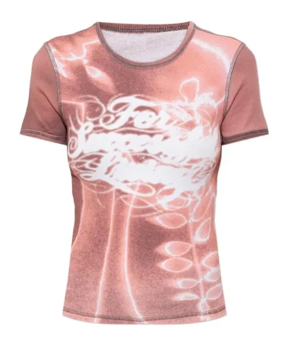 DIESEL® Crewneck T-shirt With Geometric Print