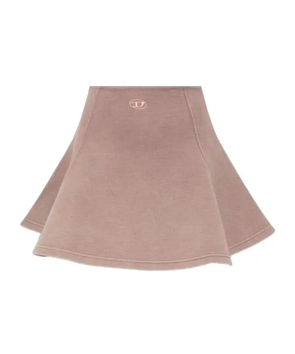 DIESEL® A-line Mini Skirt With Embroidered Logo