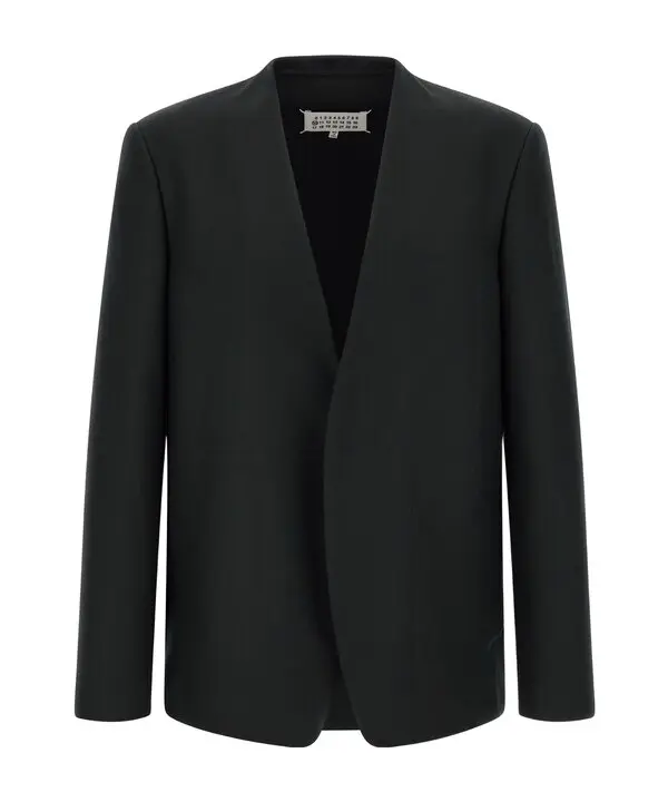 MAISON MARGIELA Long Sleeve Blazer - Black