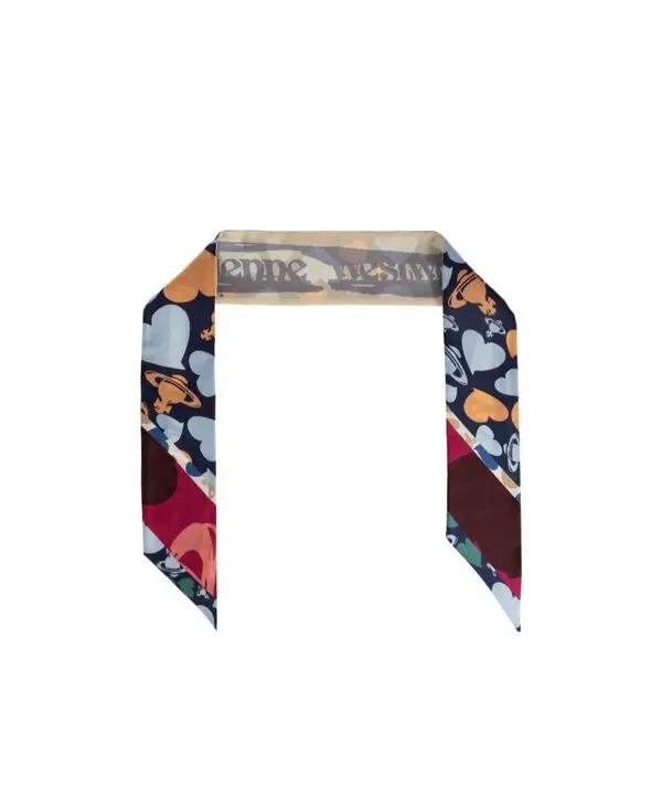 VIVIENNE WESTWOOD Patterned Silk Scarf