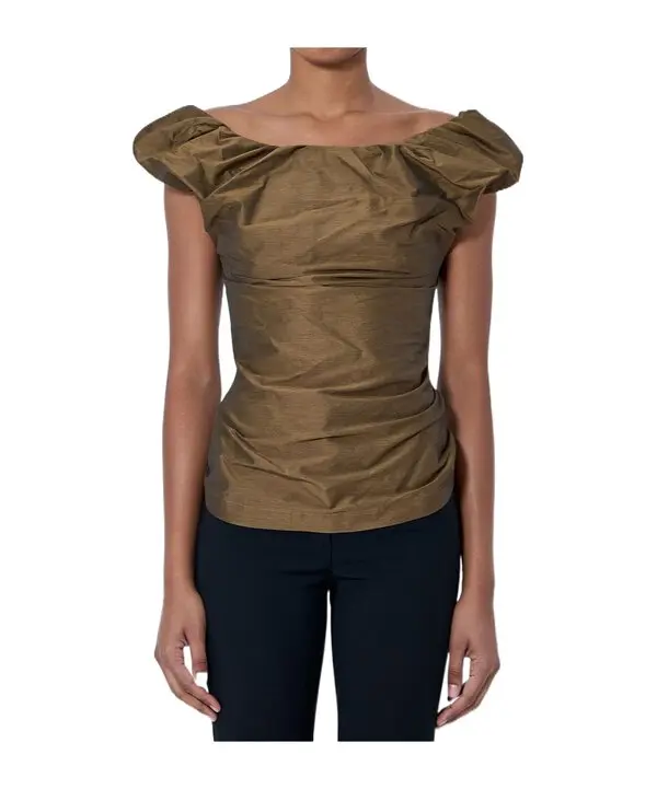 VIVIENNE WESTWOOD Ginnie Off-shoulder Top With Ruched Detailing