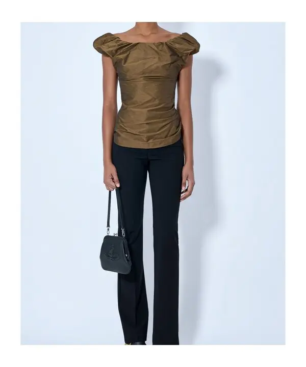 VIVIENNE WESTWOOD Ginnie Off-shoulder Top With Ruched Detailing
