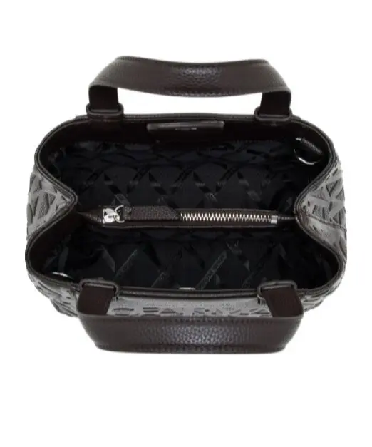 Armani Exchange Embossed Logo Tote Bag