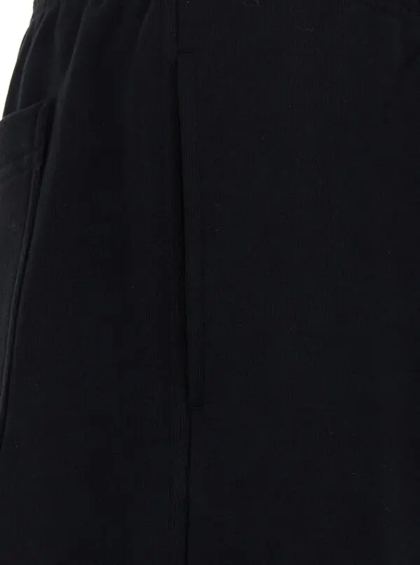 Burberry Straight-leg Cotton Loop-back Sweatpants With House Check Patch - Black