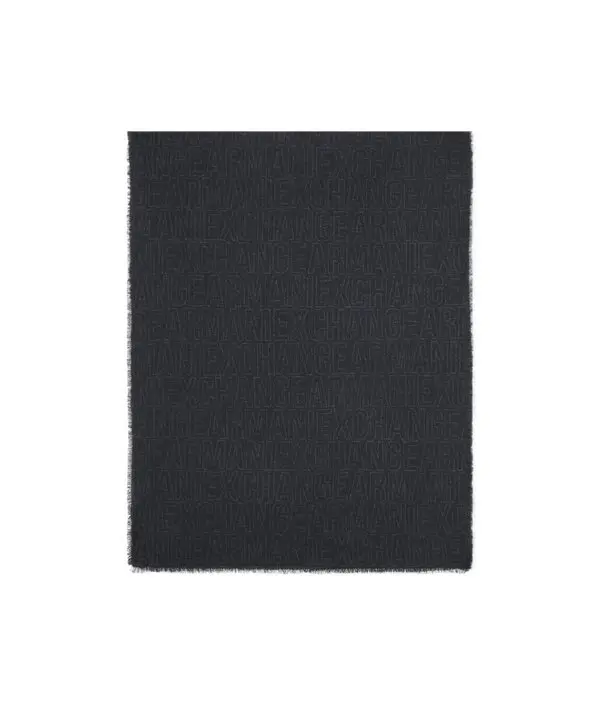 Armani Exchange Scarf In Cotton And Viscose Jacquard