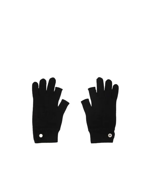 Rick Owens Ribbed Knit Gloves