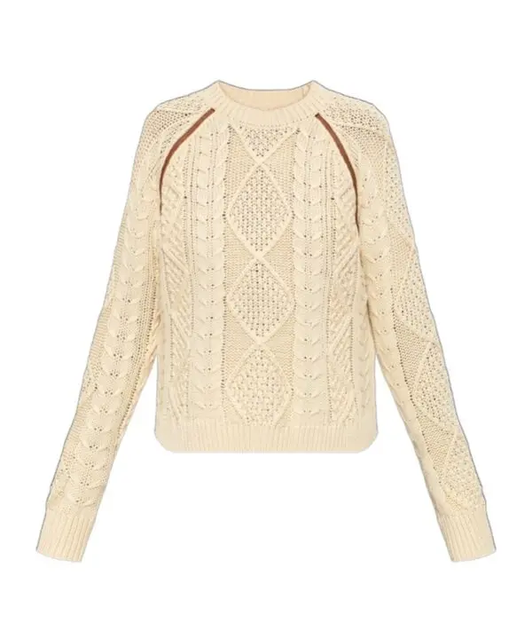 DIESEL® Cable Knit Sweater - Beige
