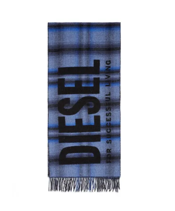 DIESEL® S-check Jacquard Logo-lettering Scarf