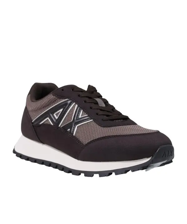 Armani Exchange Sneakers In Mesh And Microsuede