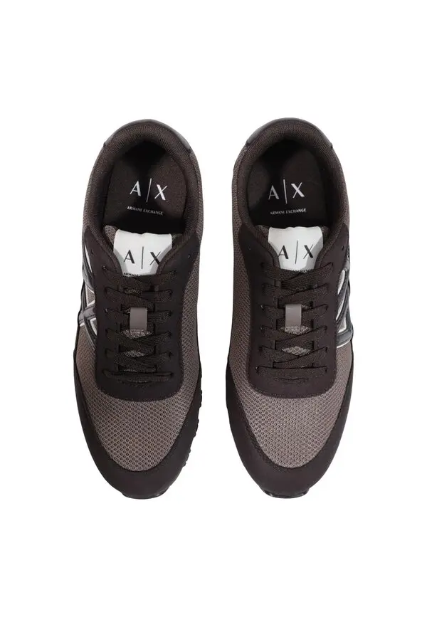 Armani Exchange Sneakers In Mesh And Microsuede