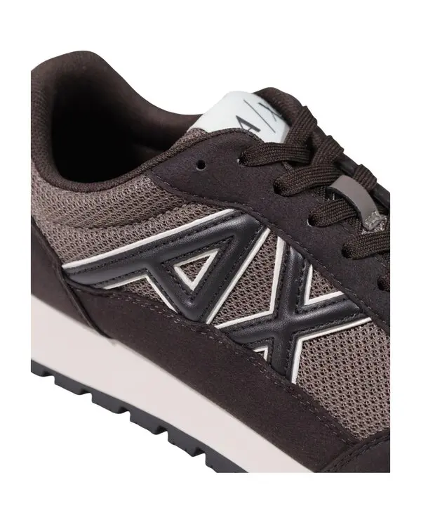 Armani Exchange Sneakers In Mesh And Microsuede