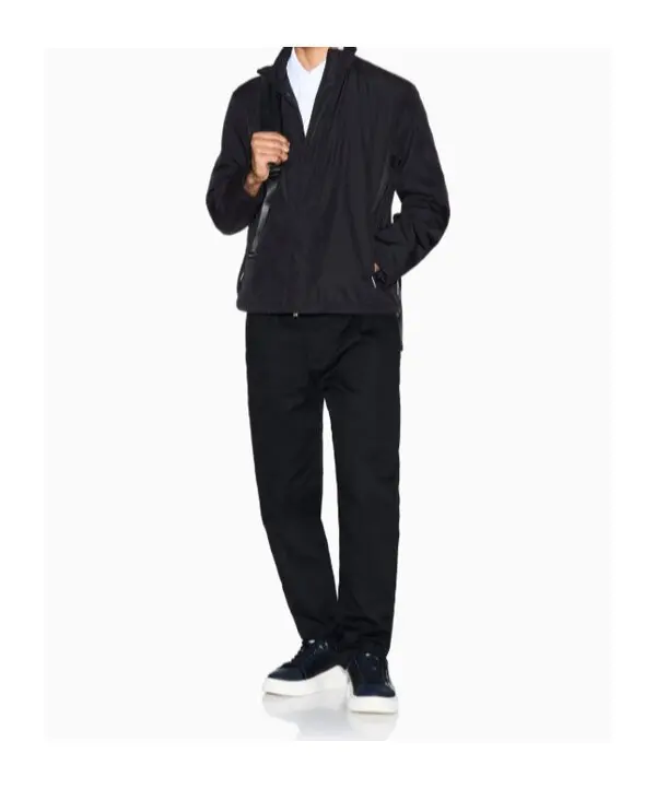 Armani Exchange Full Zip Technical Fabric Jacket