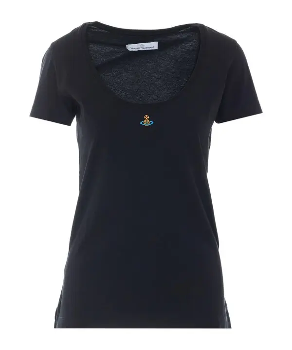 VIVIENNE WESTWOOD Lollo Orb Logo T-shirt - Black