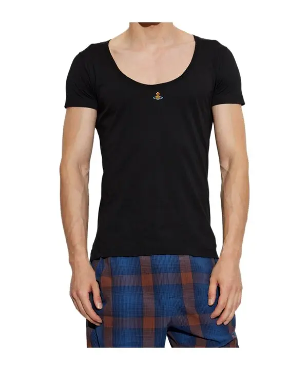 VIVIENNE WESTWOOD Lollo Orb Logo T-shirt - Black
