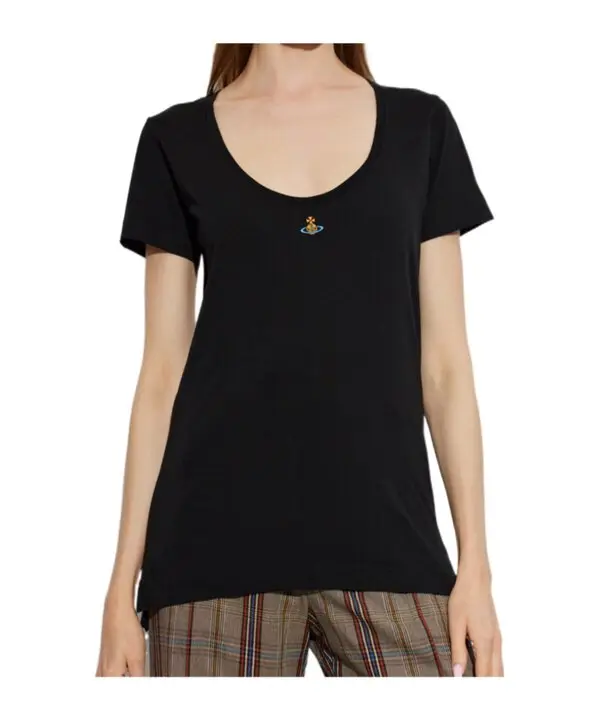 VIVIENNE WESTWOOD Lollo Orb Logo T-shirt - Black