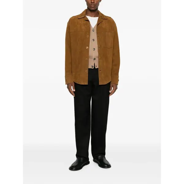 AMI Paris Pleated Straight-leg Trousers