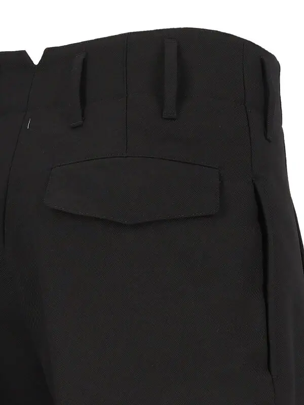 AMI Paris Pleated Straight-leg Trousers
