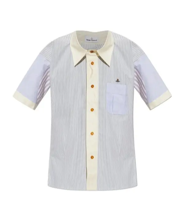 VIVIENNE WESTWOOD Panelled Striped Shirt