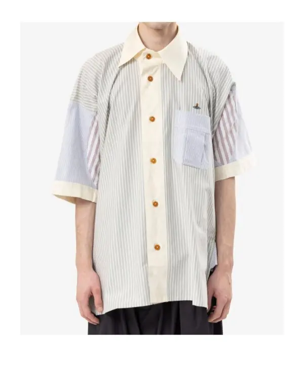 VIVIENNE WESTWOOD Panelled Striped Shirt