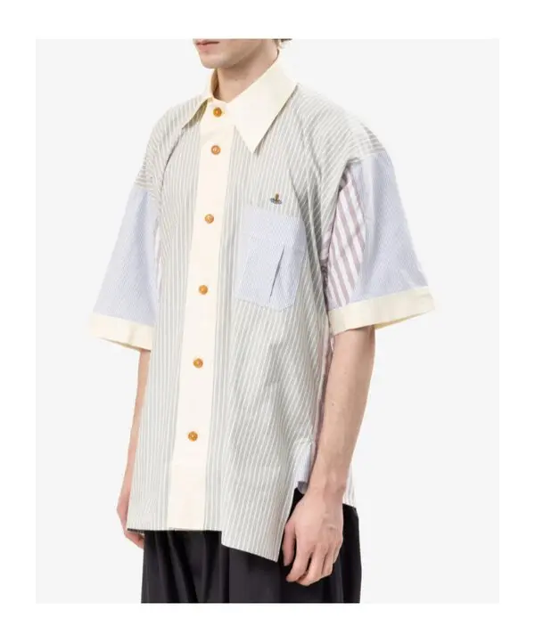 VIVIENNE WESTWOOD Panelled Striped Shirt