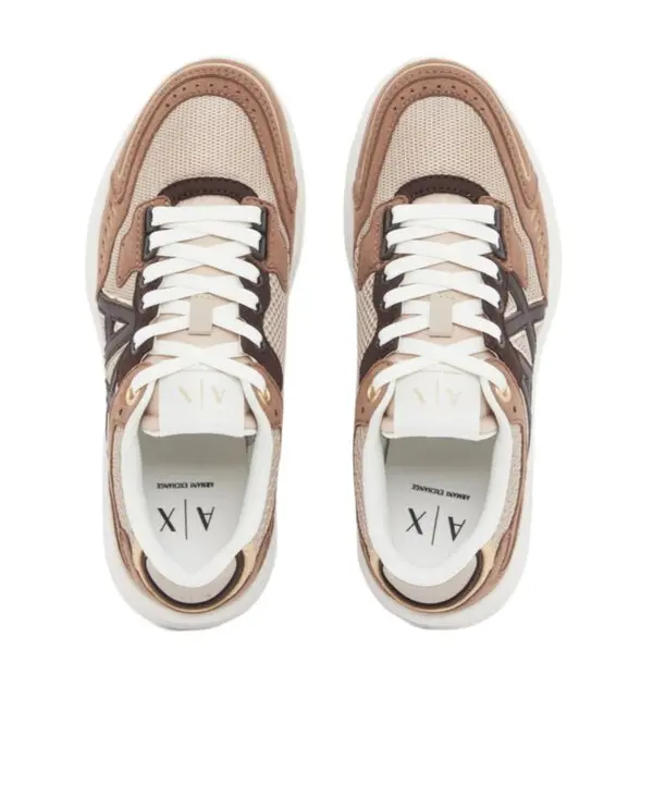 Armani Exchange Sneakers In Mesh And Nylon With Rubber Sole
