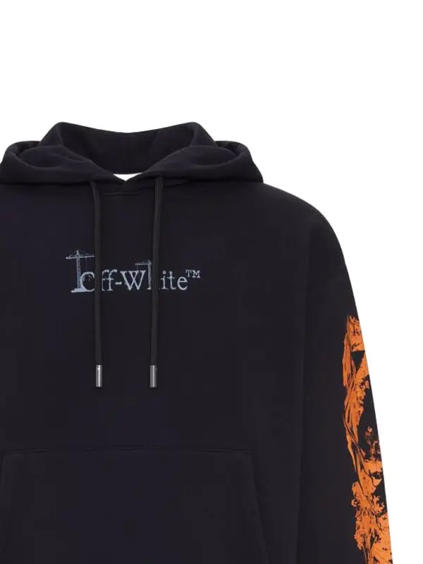 Off-White Graphic-print Drawstring Hoodie