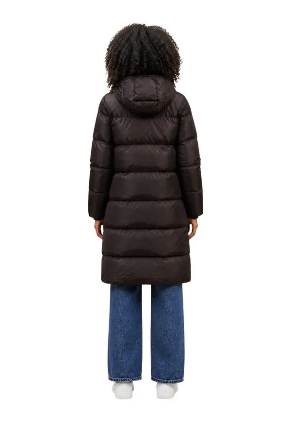 Armani Exchange Quilted Down Puffer Coat With Hood