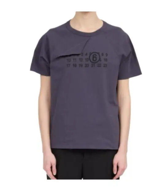 MAISON MARGIELA Short Sleeve Crewneck T-shirt With Graphic Print