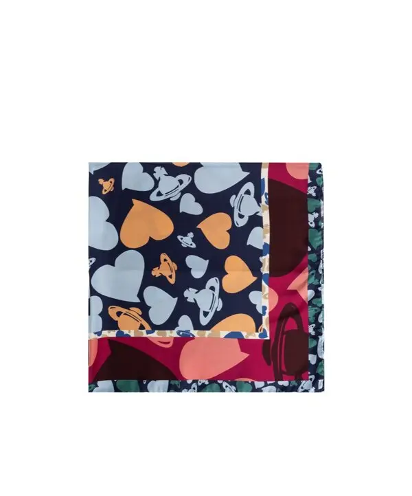 VIVIENNE WESTWOOD Orb Hearts Print Scarf - No