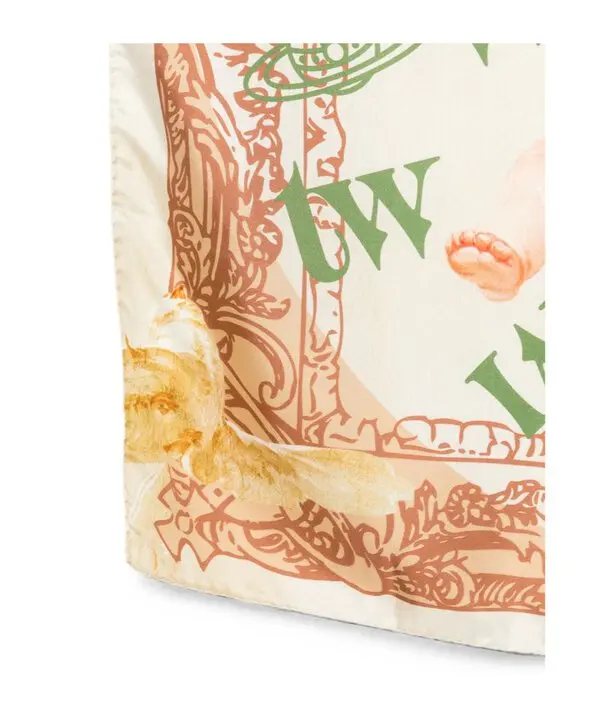 VIVIENNE WESTWOOD Cherub Print Square Scarf - No