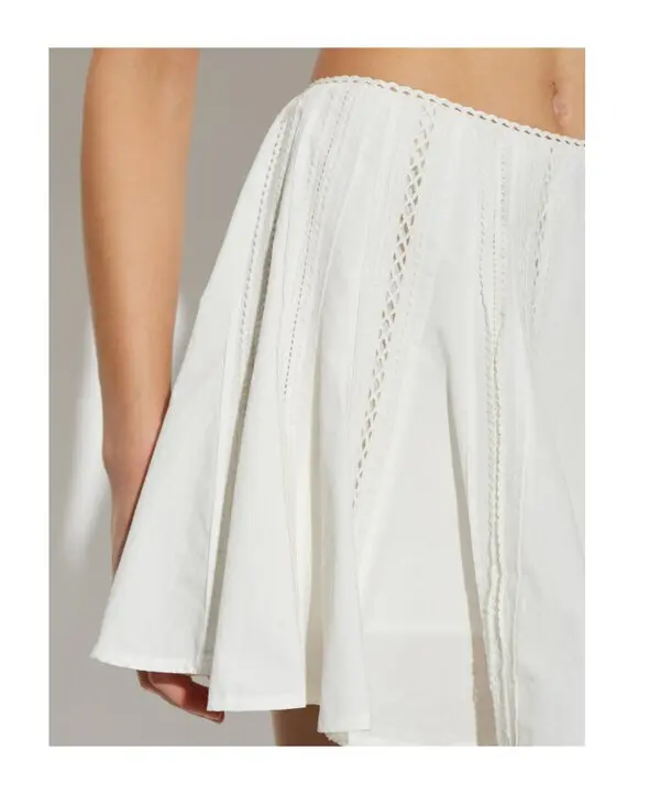 ALLSAINTS Frances Broderie Mini Skirt - White