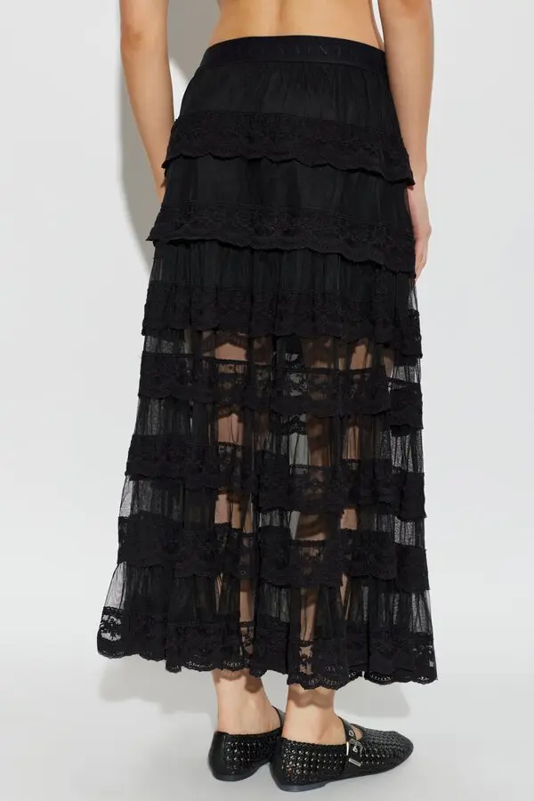 ALLSAINTS Elastic Waist Midi Skirt