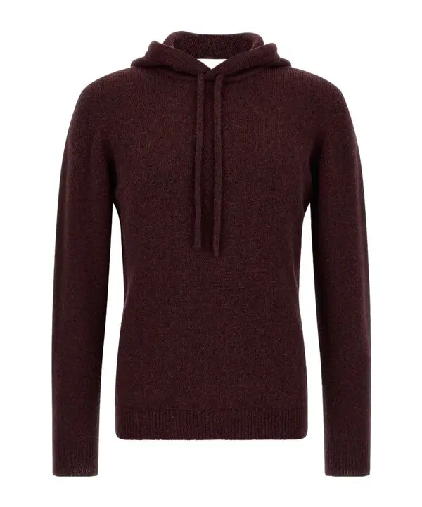 ROBERTO COLLINA Ribbed Hooded Sweater