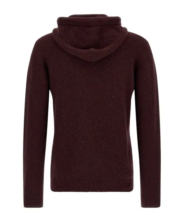 ROBERTO COLLINA Ribbed Hooded Sweater